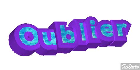 Oublier Word Animated  Logo Designs