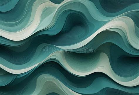 Wavy Patterns In Shades Of Green Create Soothing And Dynamic Visual Experience Flowing Lines