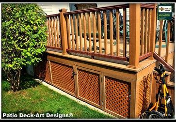 Lattice On Deck Design Ideas Pictures Remodel And Decor Vertical Patio Garden Deck Design
