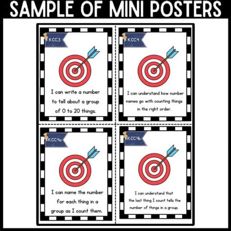 Kindergarten I Can Math Statements Essential Learning Targets Ccssm