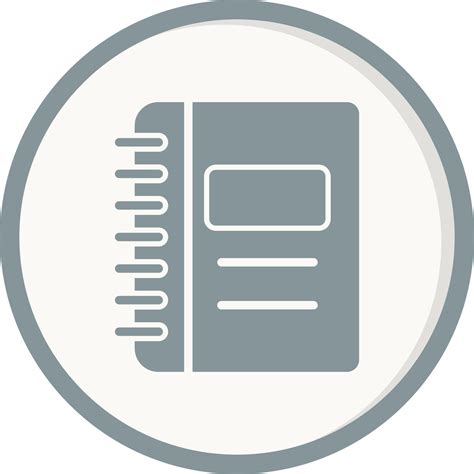 Note Book Vector Icon 20604044 Vector Art At Vecteezy