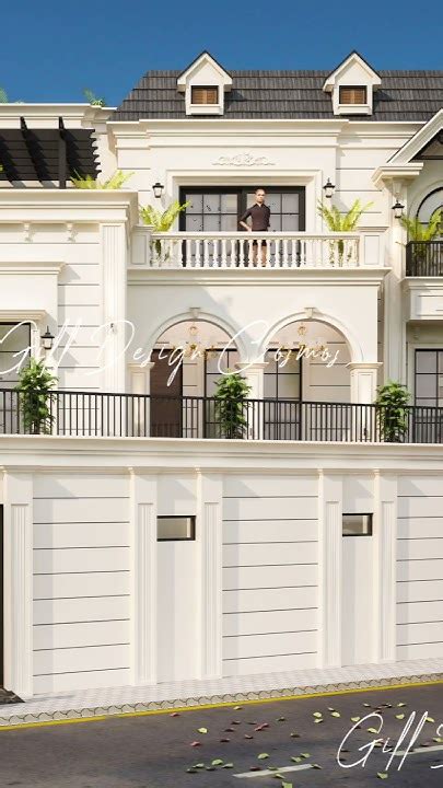 Front Classical Architect Classical Business Buliding Render Elevation Art Architecture