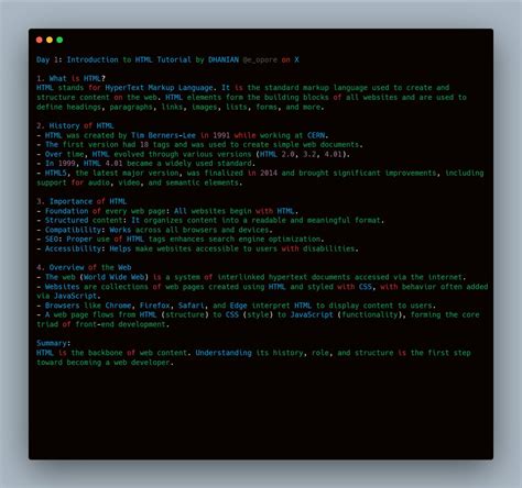 Day 1 Introduction To Html — Codewithdhanian Buymeacoffee
