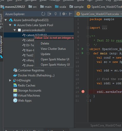 Intellij Spark On Adl Warning Message Of Update Show In Context Menu · Issue 1786