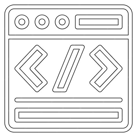 Premium Vector Web Development Vector Icon Illustration Of Coding And Development Iconset