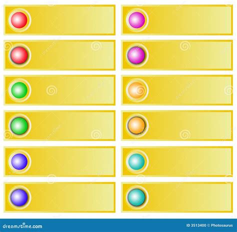 rollover buttons stock illustration illustration of blue 3513400