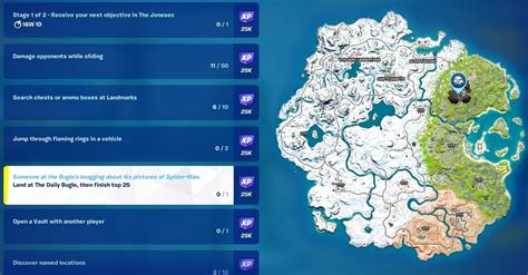 Fortnite Chapter 3 Season 1 Challenge Guide Week 1 Land At The Daily