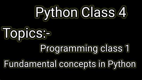 Python Class 4pythonforbeginners Pythonprogramming Python