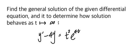 Solved Find The General Solution Of The Given Differential Chegg