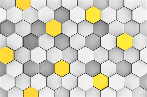 Premium Photo Hexagonal Cellular Structure Wall Texture With 3d