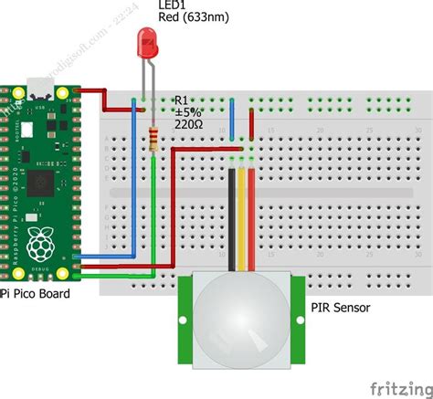 Pir Motion Sensor On Raspberry Pi Pico Using Micropython Raspberry Pi