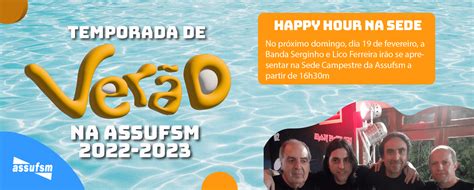 Domingo Tem Happy Hour Na Sede Campestre Da Assufsm Com Banda Serginho E Lico Ferreira Assufsm