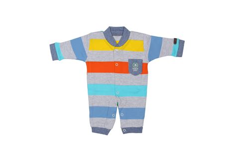 لباس نوزاد و کودک پسرانه طرح راه راه برگ سبز برند برگ سبز