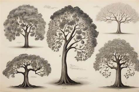 premium photo different tree design