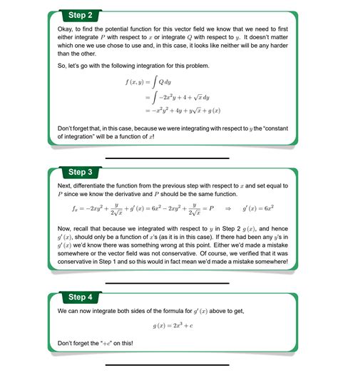 Solution Conservative Vector Fields Line Integrals Calculus 1 Exam Problems And Solutions