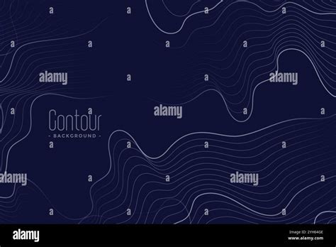 Contour Lines On The Map Stock Vector Images Alamy