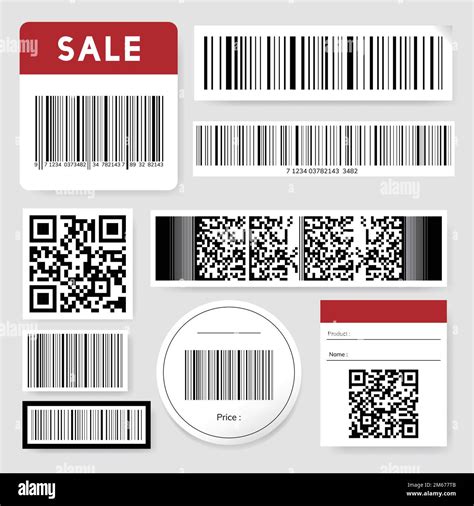 Barcode And Qr Code Vector Set Stock Vector Image And Art Alamy