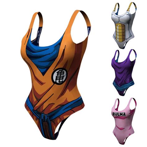 Womens Dragon Ball Z Bulma One Piece Swimsuit Herocompression