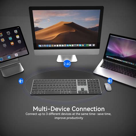 Mua Ausdom Wireless Bluetooth Keyboard Full Size Quiet Slim Multi