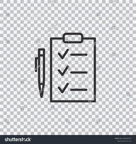 Check List Pen Icon Isolated On Stock Vector Royalty Free Shutterstock