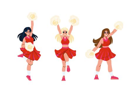 Cheerleader Girl Vector Graphic By Sevvectors · Creative Fabrica