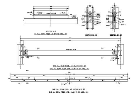 Continuous Beam Concrete Section Details Are Given In This Autocad 2d Dwg File Download The