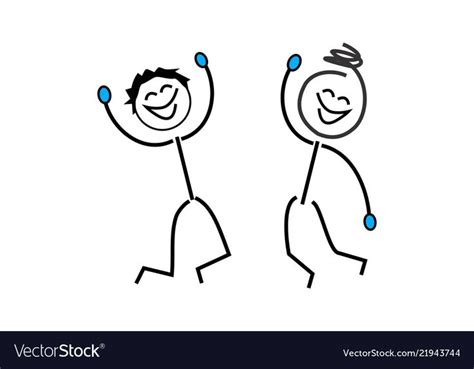 Stick Figure High Five