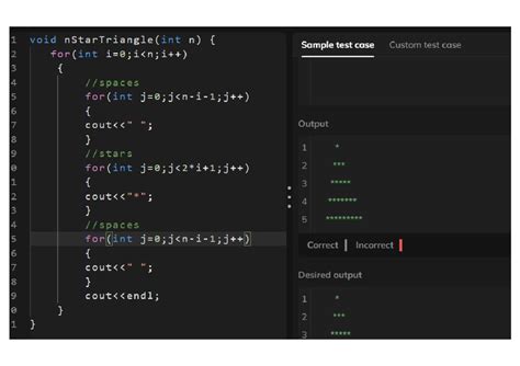 Arrays Data Structure Algorithm Notes 1 Void Instartriangleint N Sample Test Case Custom