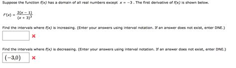 solved suppose the function f x has a domain of all real