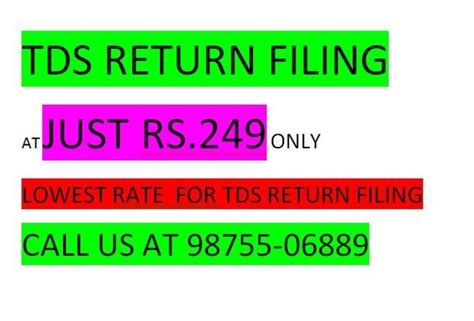 Tds Return Filing In Kolkata