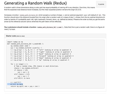 Generating A Random Walk Redux 4 Points A Random