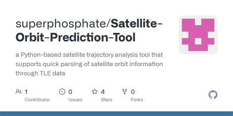 github superphosphate satellite orbit prediction tool a python based