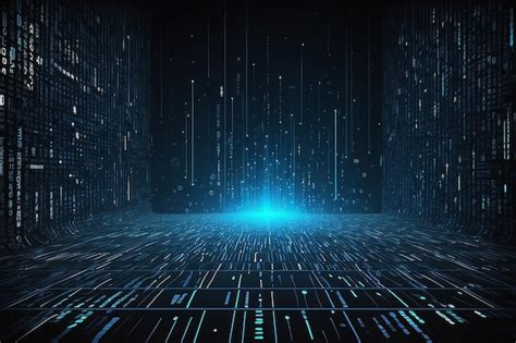 Premium Photo Technology Background Big Data Concept Binary Computer Code Vector Illustration