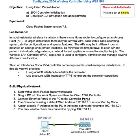 Solved Configuring 2504 Wireless Controller Using Web Gui Objective