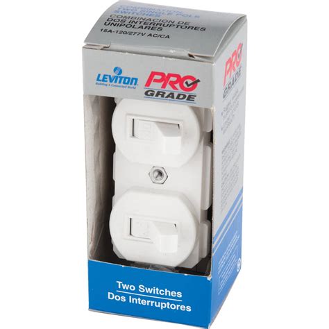 Leviton Single Pole White 15a Quiet Duplex Switch Do It Best