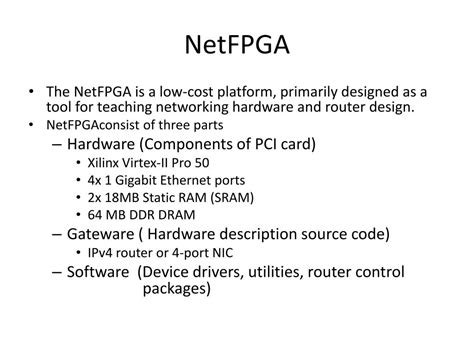 ppt traffic management openflow switch on the netfpga platform