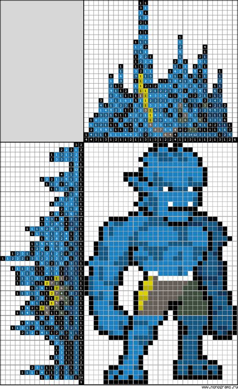 Цветной японский кроссворд «Зверь Люди Икс