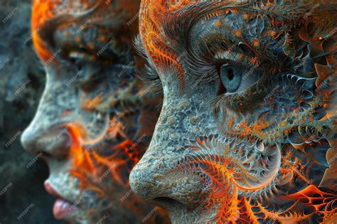 Premium Photo Fractal Confrontation A Visual Paradox