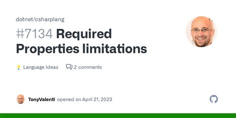 required properties limitations · dotnet csharplang · discussion 7134