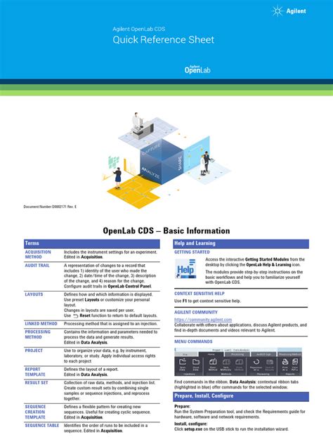 openlab cds 2 6 quickreferencesheet download free pdf data