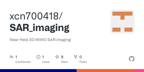 Github Xcn700418sarimaging Near Field 3d Mimo Sar Imaging