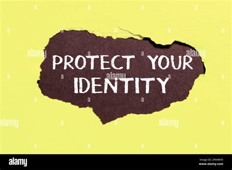 Conceptual Display Protect Your Identity Business Showcase Enabling