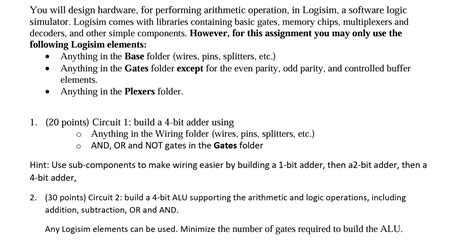 Solved You Will Design Hardware For Performing Arithmetic