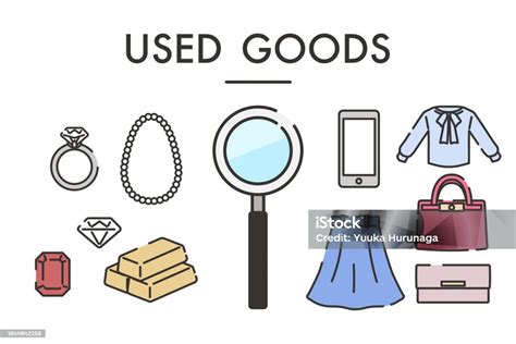 A Set Of Items That Can Be Assessed For Purchase Stock Illustration