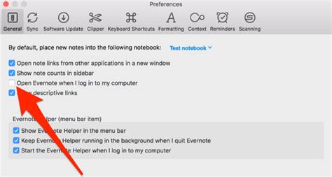 How Do I Stop Evernote From Loading At Startup Evernote For Mac Issues Versions 7 14 And