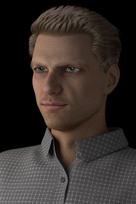 3d Model Character Emmanuel On Behance