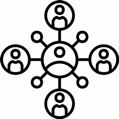 Network Chart Connection Diagram Plan Scheme Structure Icon