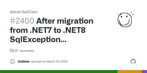 After Migration From Net7 To Net8 Sqlexception 0x80131904 Started To