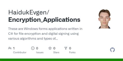 Github Haidukevgen Encryption Applications These Are Windows Forms