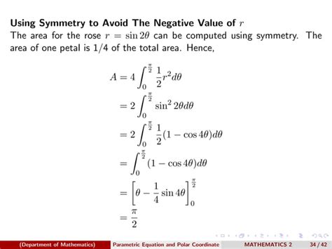 Parametric Equation And Polar Coordinate Pdf